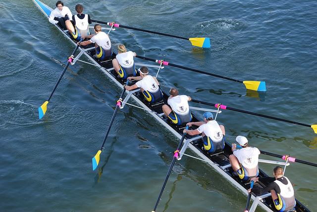 Team building aviron à Lyon - Rhône-Alpes